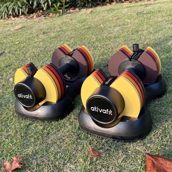 Ativafit Spark 27.5 LB Adjustable Dumbbell Set