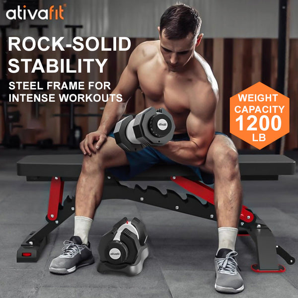 Pro Adjustable Weight Bench | Ativafit